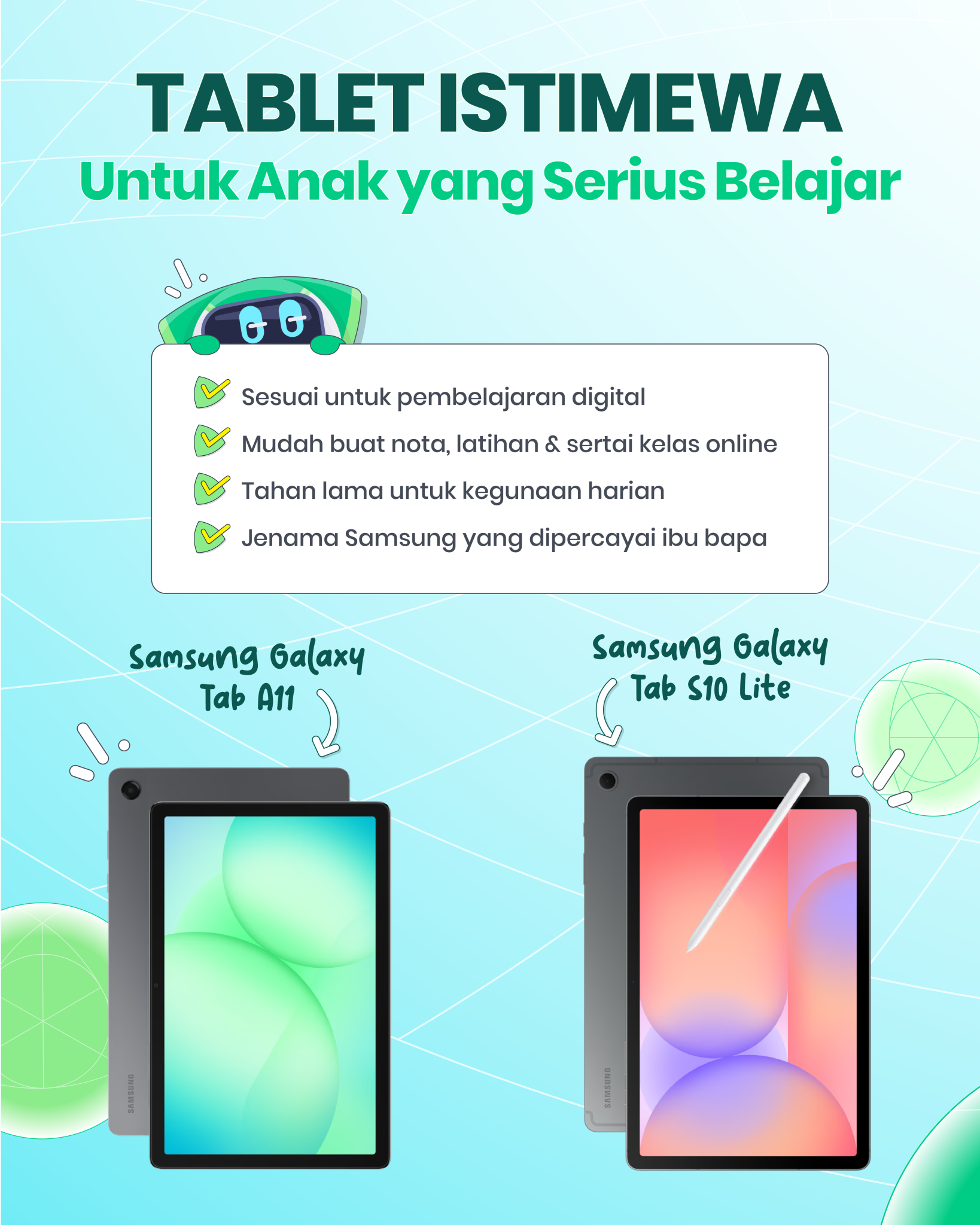 Tawaran Tablet Kembali ke Sekolah: Cinch x Pandai (PANDAI5)